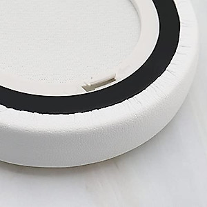 1 Pair Earpads Ear Cushions Protein Leather Memory Foam Replacement Repair Parts Compatible with Corsair Virtuoso RGB Wireless SE Headphones White