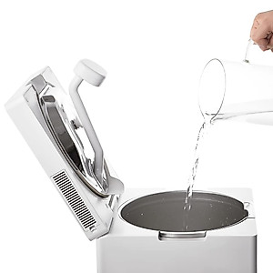 Carepod Cube X50 Stainless Steel Ultrasonic Hybrid Cool and Warm Mist Humidifier, Whisper-Quiet Easy Clean for Large Room 4.2 liters, Only 3 Washable Parts, Diswasher-safe, Auto Shut-off