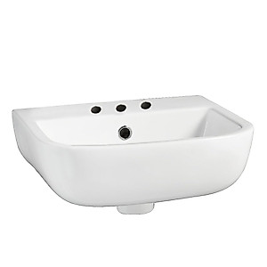 Series 600 Small Wall-Hung Basin 15-3/4" W x 14-3/8" D x 6-3/4" H