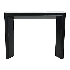 Creative Co-Op Modern Fireplace Mantel, Black
