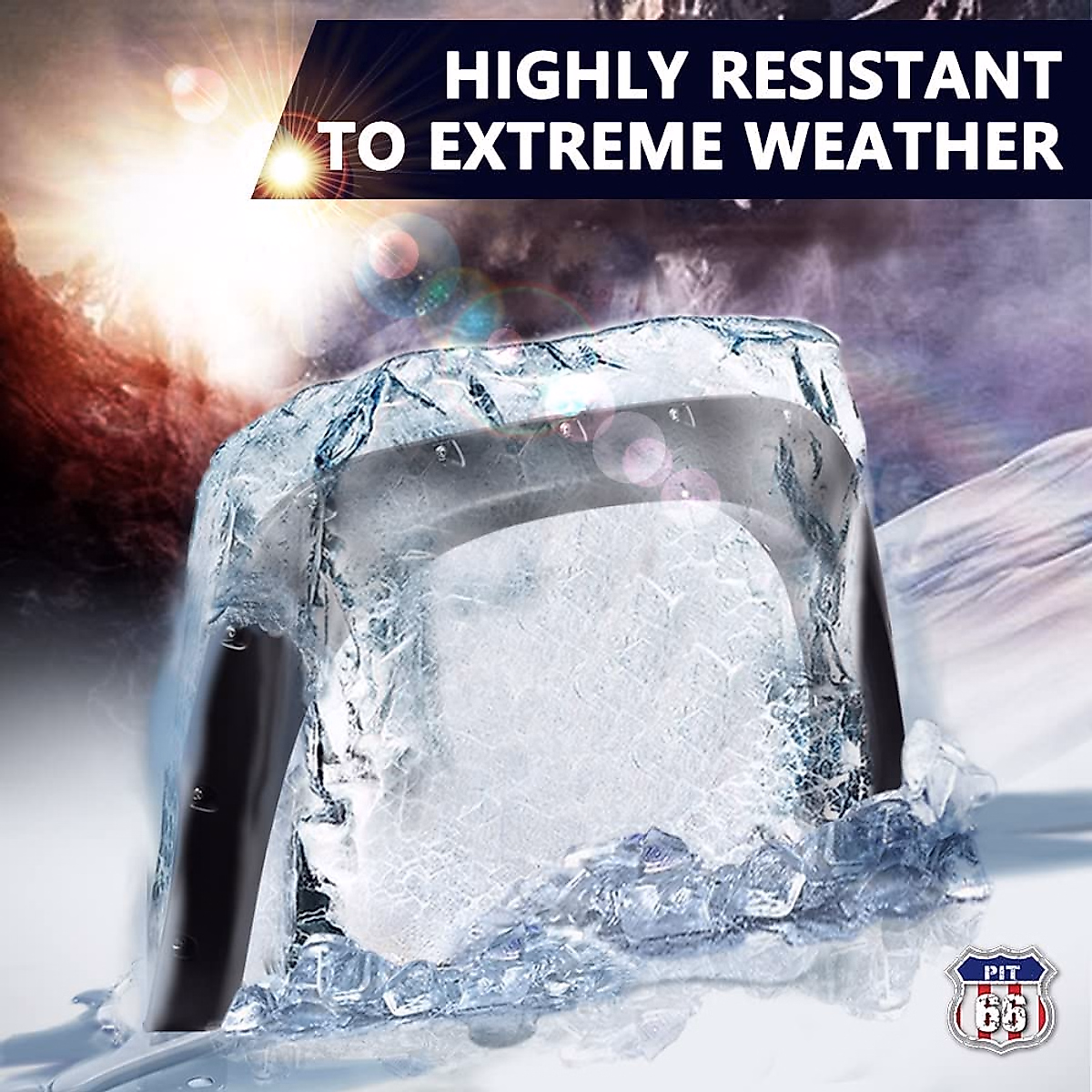 PIT66 Fender Flares, Compatible with 2009-2014 Ford F150 Styleside(NOT For Platinum and Raptor models), Wheel Flares Set Paintable Riveted Smooth Matte Black Pocket Style, 4 Pcs