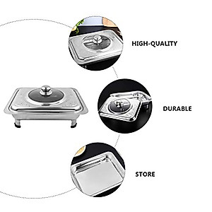 DOITOOL Cold Food Buffet Chafing Dish Buffet Set Chafer and Buffet Warmer Set Steam Pans and Folding Frame Food Warmers for Wedding Events Parties Buffets Buffet Server