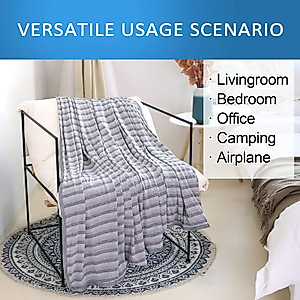 Ailemei Direct Cooling Blanket Throw Size and Cooling Mattress Pad Queen Size Bundle