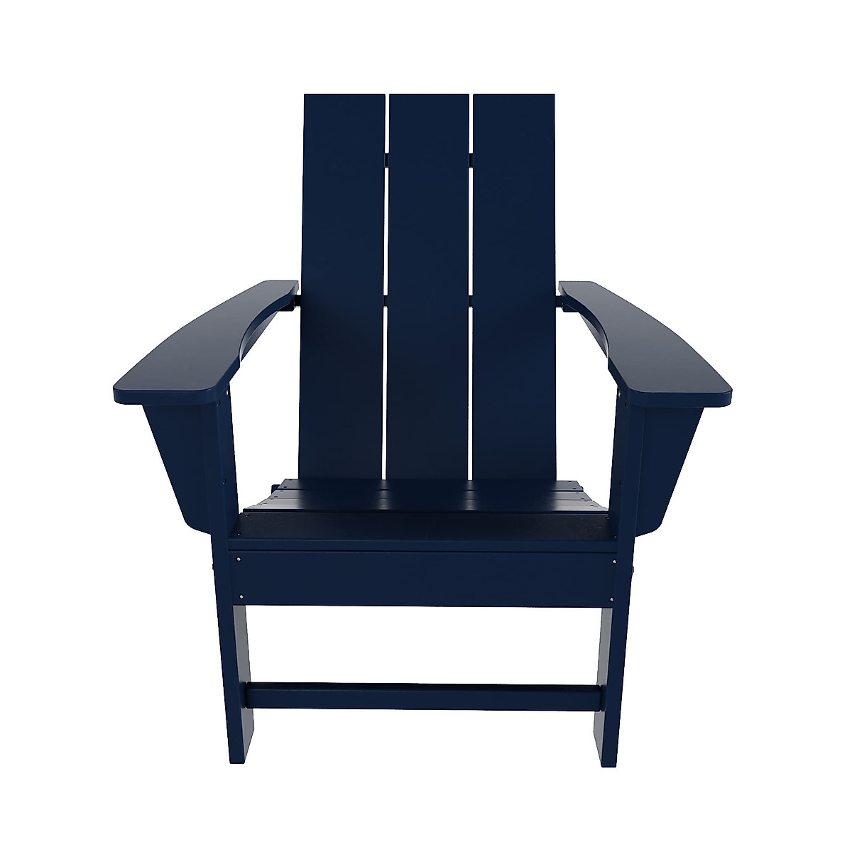 WO Home Furniture HDPE Adirondack Chair Folding Poly Lumber All Weather UV/Fade Resistant Heavy Duty for Patio, Backyard, Balcony, Garden, Lawn (Navy Blue)…