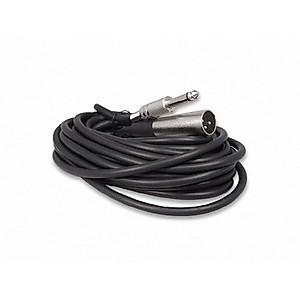 Your Cable Store 50 Foot XLR Male 3 Pin to 1/4" Mono Microphone Cable, Unbalanced