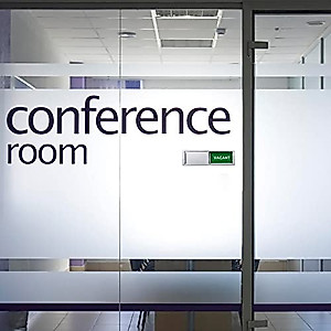 Vacant Occupied Privacy Sign, Vacant Occupied Door Sign for Home Office Restroom Conference Hotels Hospital, Slider Door Indicator Tells Whether Room Vacant or Occupied, 7'' x 2'' - Silver