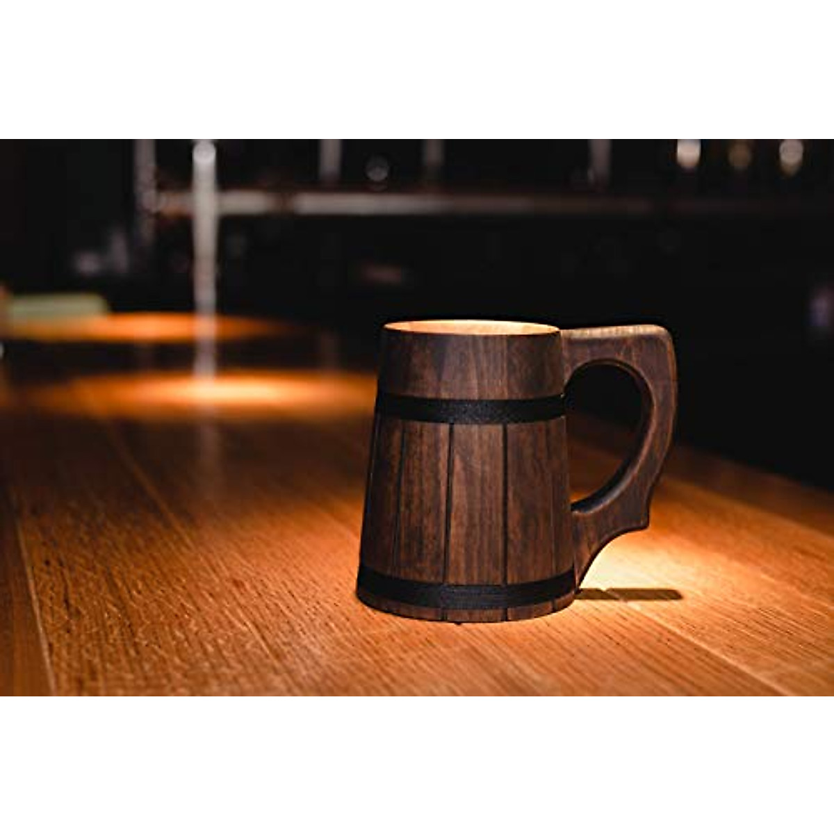 Etno Motif Handmade Beer Mug Wooden Tankard Beer Stein Alder Wood Beer Mug - Great Gift Idea
