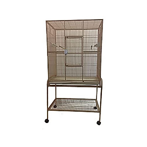 A&E Cage Company Flight Bird Cage in Sandstone, Black