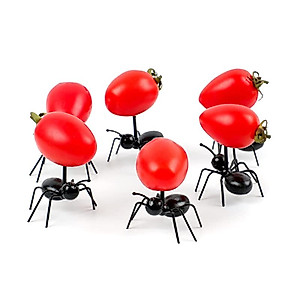 12 PCS Ants Toothpicks Food Fruit Picks Decoration Ant Shape Forks Snack Cake Dessert Tableware for Home Party Dinner Fruit Pick