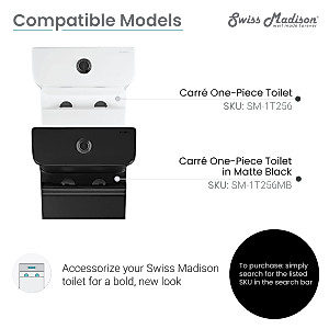 Swiss Madison Well Made Forever SM-CH03B, Toilet Hardware Black (SM-1T205, SM-1T256)