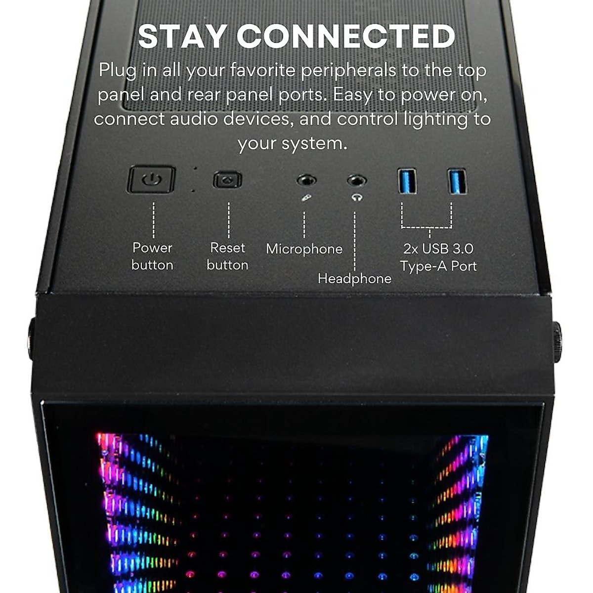 Empowered PC Continuum Mini Gaming Desktop - NVIDIA GeForce RTX 3070 (> 4060 Ti), Intel 12-Core i7-12700KF CPU, 32GB DDR5 RAM, 1TB NVMe SSD, WiFi 6, Windows 11 - Tiny Liquid Cooled RGB Gamer Computer