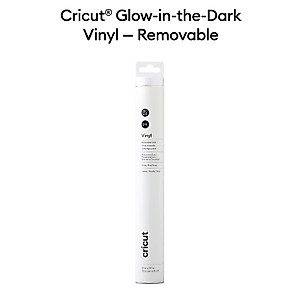 Cricut Glow in The Dark Vinyl - Removable, Ideal for Costumes & Apparel, Easy to Weed, Apply, & Remove, Strong Adhesive Vinyl, Leaves No Trace, Compatible with All Cricut Machines 12" x 24"