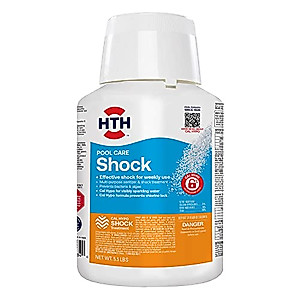 HTH Pool Care Shock, Swimming Pool Chlorinator Boosts Chlorine Levels, Cal Hypo Formula, 5.5 lbs