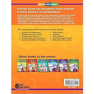 Shell Education 180 Days of Math for Third Grade (180 Days of Practice)