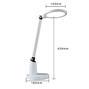 QGWZ LED Desk Lamp, Eye Protection LED, AA Grade Student Reading Room Touch Desk Book, Dimmable Office Lamp with Touch Sensor Control, Room Eye Protection Lighting, Size 40.5 cm X 24.5 cm X 19.0 cm