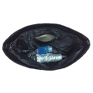 QHBPMGAD Skull Tote Bag,Large Capacity Handbags with Devil Skull Printing Shoulder Bag for Women (01Black)