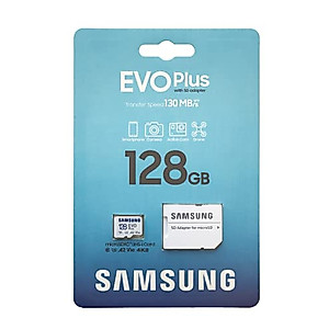 Samsung EVO Plus 128GB Micro SDXC Memory Card for Samsung Phone Works with Galaxy S20 FE, S20 Fan Edition 5G Cell Phone (MB-MC128KA) Bundle with (1) Everything But Stromboli SD & MicroSD Card Reader