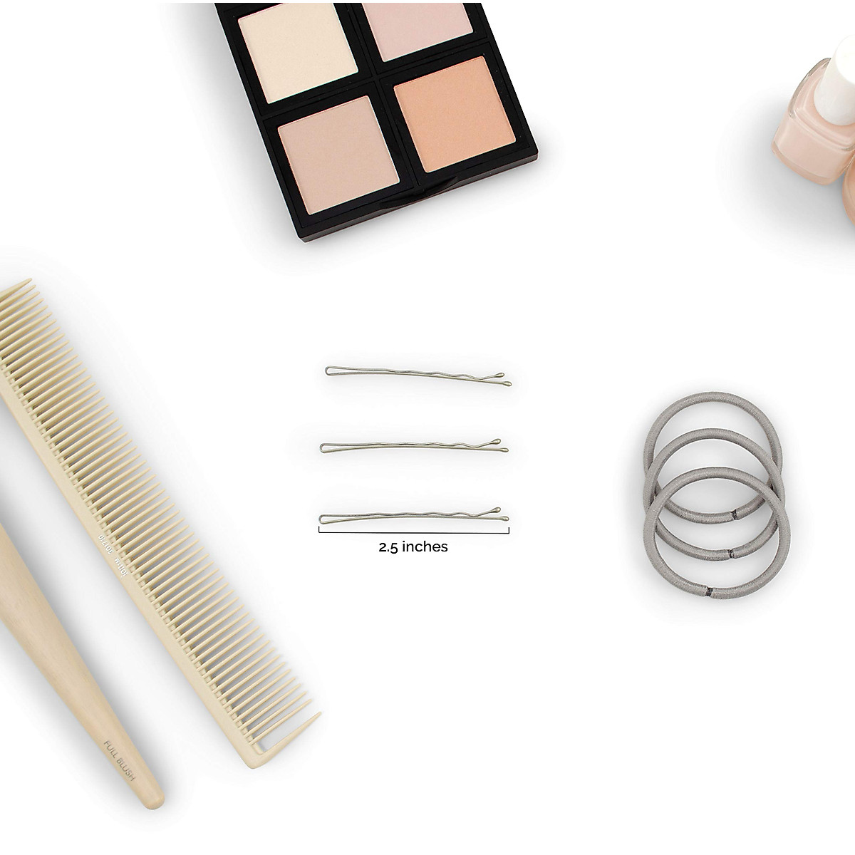 Heliums Large Bobby Pins - Light Ash Blonde - 2.5 Inch Extra Long Wavy Hair Pins - 24 Pack