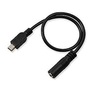 Onvian 3.5mm Female to 5 Pin Mini USB Male Microphone Adapter Cable