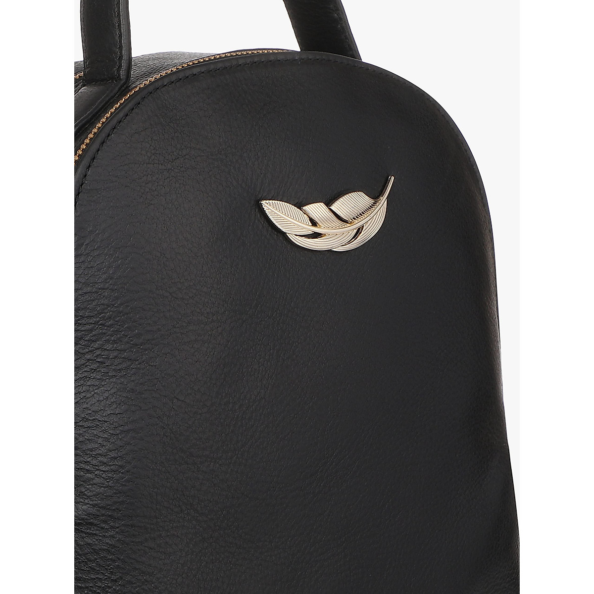 Pelle Luxur Women Genuine Leather Business Work Laptop Backpack- Purse For College Travel Large Capacity (Black)