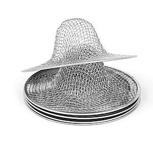 LASSUM 4 PCS Mesh Metal Sink Strainer Kitchen Bathroom Basin Sink Drain Strainer (2" x 0.79")