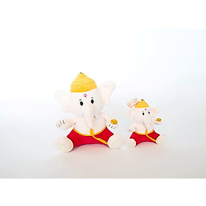 MODI TOYS Baby Ganesh (11 inch) Mantra Singing Stuffed Plush Toy | Ideal for Newborns, Infants, Toddlers, Grandparents | Best for Diwali, Baby Shower, Birthday | Teddy Bear Panda Elephant