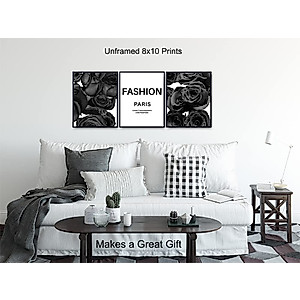 Glam Quote Set - Elegant Classy Contemporary Wall Art Decor print - Chic Luxury Couture Fashion Design Home Decor for Bedroom, Living room, Bathroom, Office - Gift for Woman, Fashionista