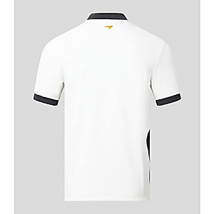 McLaren F1 Gulf Collaboration Men's Classic Striped Polo Shirt White