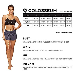 Colosseum Active Women's Simone Cotton Blend Yoga and Running Short (Black, Large)