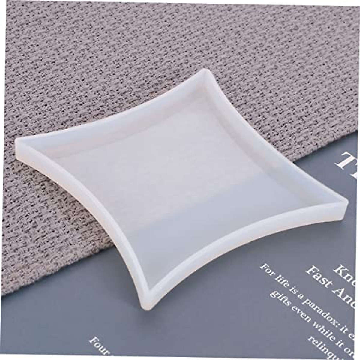 COHEALI 1pc Jewelry Resin Molds Silicone Coasters Silicone Molds for Resin Resin Tray DIY Ashtray Resin Silicone Ashtray Epoxy Resin DIY Coaster Mold Resin Coaster Mold Epoxy Silicone Mold