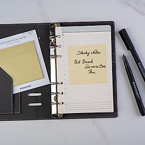 DIVERSEBEE Fine Tip Pens, 4 Pack Quick Dry Markers, Bible Journaling Pens, School Art Supplies, Transparent Sticky Notes Writing Pens, Black Fineliners, Fine Tip Markers for Planners and Notebooks