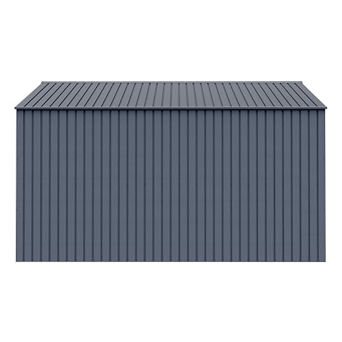 Arrow Shed Elite 14' x 12' Outdoor Lockable Gable Roof Steel Storage Shed Building, Anthracite