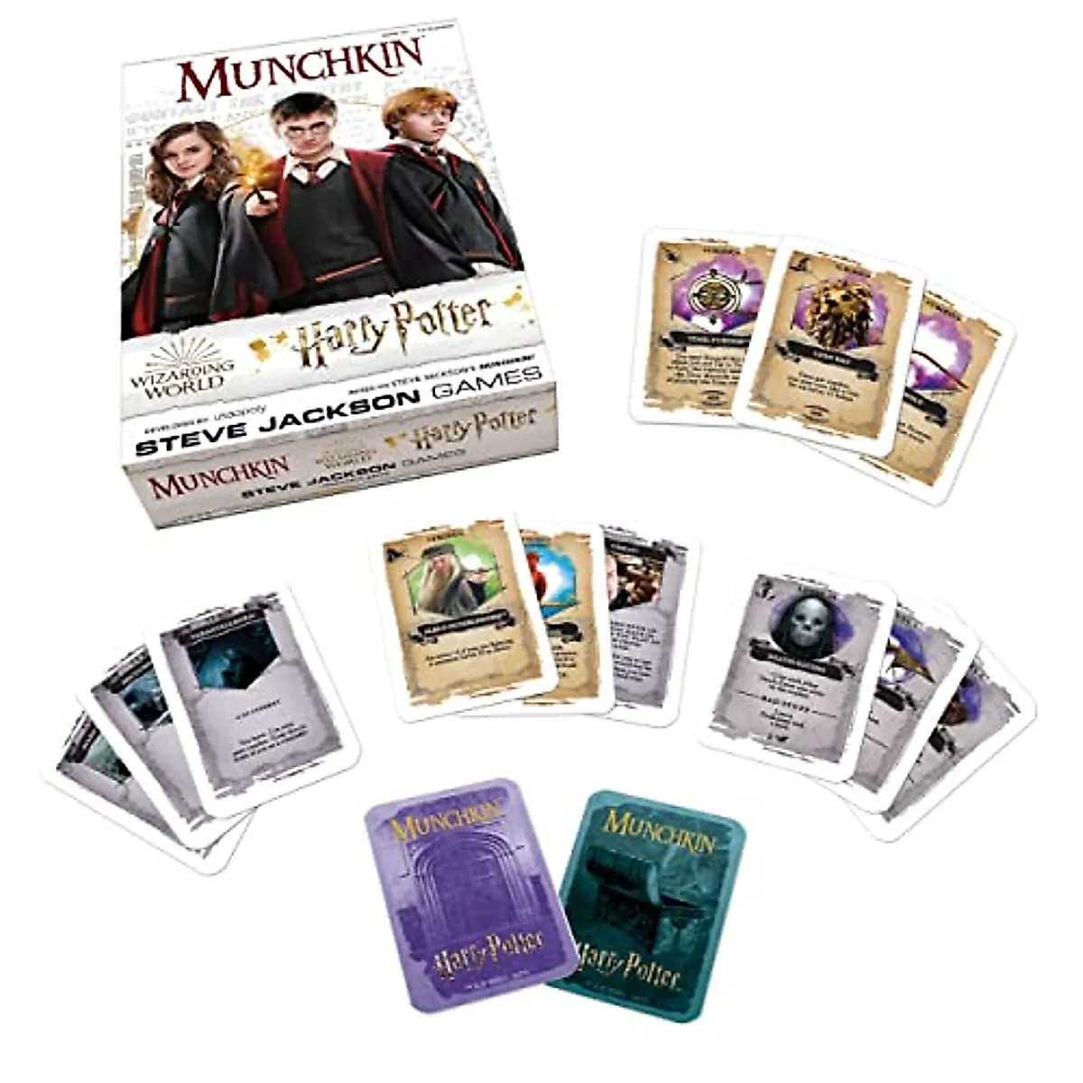 Munchkin Harry Potter Board Game | Officially Licensed Harry Potter Gift | Artwork from Harry Potter Movies | Collectible Steve Jackson's Munchkin Game