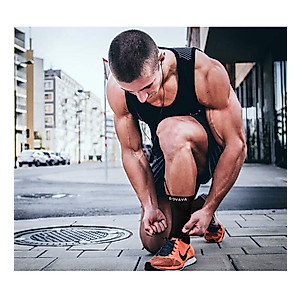 Dovava Dri-tech Compression Crew Socks 15-20mmHg for Men & Women, Athletic Fit Running Nurses Flight Travel Pregnancy Edema Diabetic, Boost Ankle Calf Circulation, Large/X-Large, Black (4 Pairs)