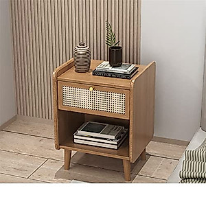 HIGOH Bedside Table Drawer Bedside Table for Bedroom, Living Room and Dining Table