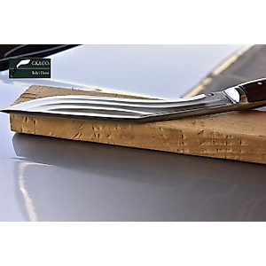 GK&CO. Kukri House Genuine Kukri/khukuri - Authentic 12" 3 Chirra (3 Fuller) The Beast, Full Tang Wooden Handle, Black Leather Sheath Khukuri- Handmade in Nepal Imported