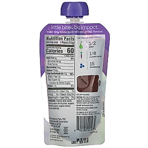 Plum Organics, Baby Food Blueberry Pear And Purple Carrot Organic, 4 Ounce