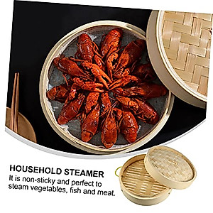 SWOOMEY steamer dumpling stainless steel steam pot momo Kitchen three layer boilder dim sum basket Vegetable Steaming Holder wooden cooking utensils Cooking Tool seafood spaghetti bamboo