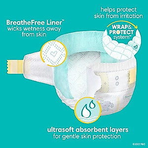 Pampers Baby Diapers - Swaddlers - Size 2, 148 Count, Ultra Absorbent Disposable Infant Diaper