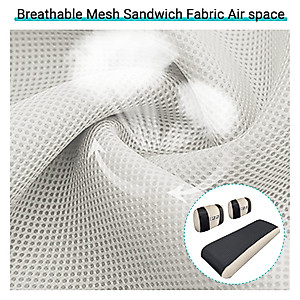 10L0L Golf Cart Seat Covers, Fits Yamaha G2 G9 G16 G19 G22 & Club Car DS Pre-2000, E-Z-GO Marathon, Washable Breathable Air Polyester Mesh Cloth, Cool in Summer and Warm in Winter