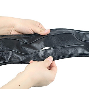 Leather Handle Sleeve Cover Compatible for Babyzen yoyo 2,Stroller Accessories,PU Sleeve Protect Case for YOYO+ Armrest Bumper (No Wrist Strap) (Black)