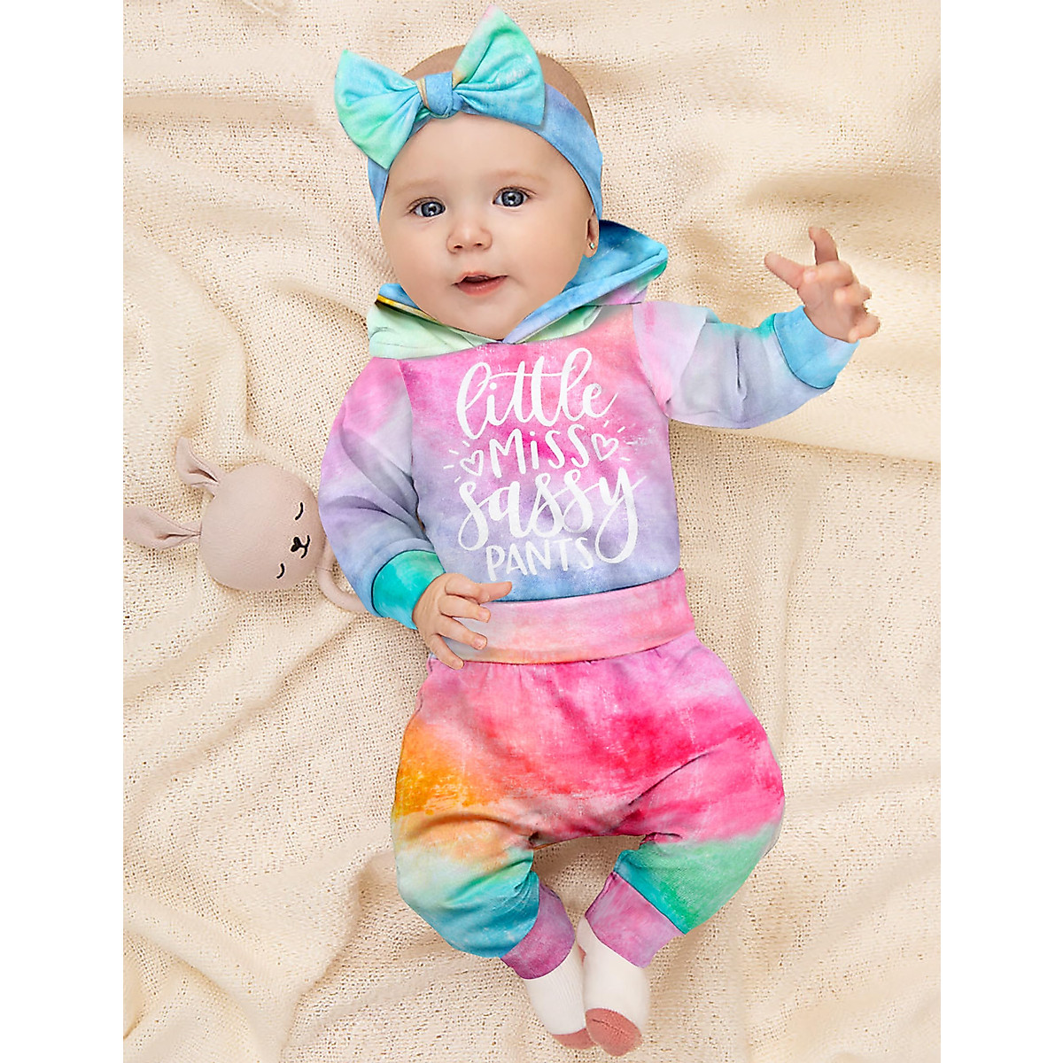 KANGKANG Baby Girl Clothes 6-9 Month Baby Girl Outfits Baby Girls' Clothing Long Sleeve Hoodie Pullover Infant Girl Clothes Baby Girl Fall Winter Clothes