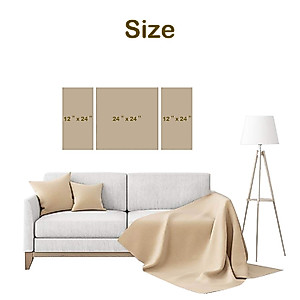 Abstract Canvas Artwork Modern Painting: Gleaming Gold Picture on Canvas for Home Wall Art Decor