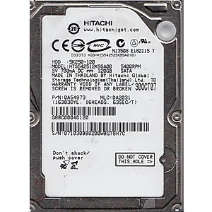 HTS542512K9SA00, PN 0A54973, MLC DA2031, Hitachi 120GB SATA 2.5 Hard Drive