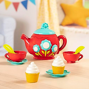 Battat – Pretend Play Tea Set – Singing Teapot – Musical Toddler Toys – Toy Tea Cups & Saucers – 3 Years + – Musical Tea Set