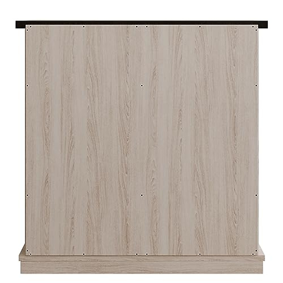 OLD CAPTAIN 32" Farmhouse Coffee Bar, Wooden Coffee Bar Cabinet with Sliding Barn Door, Kitchen Storage Cabinet with Adjustable Storage Shelves for Kitchen, Dining, Living Room (White)