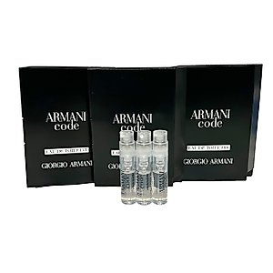 GIORGIO ARMANI Men ARMANI CODE EDT Sample Spray Perfume 1.2ml /.04 oz - 3 PCS set