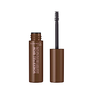 Rimmel London Wonder'Full 24HR Eyebrow Mascara, Long-Wearing, Waterproof, Smudge-Proof, 002, Medium Brown, 0.04oz