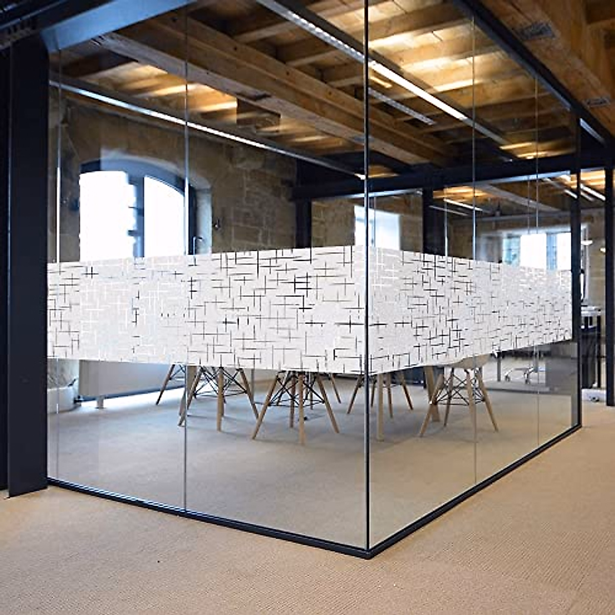 YUTR Frosted Privacy Window Film Glass Self Adhesive Glass Film Matte Static Protection Window Stickers (Color : As Shown, Size : 60x200cm)