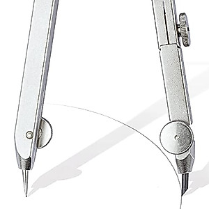 Staedtler Comfort 4 Pc Metal 6" Quick Setting Compass Set, 552 02